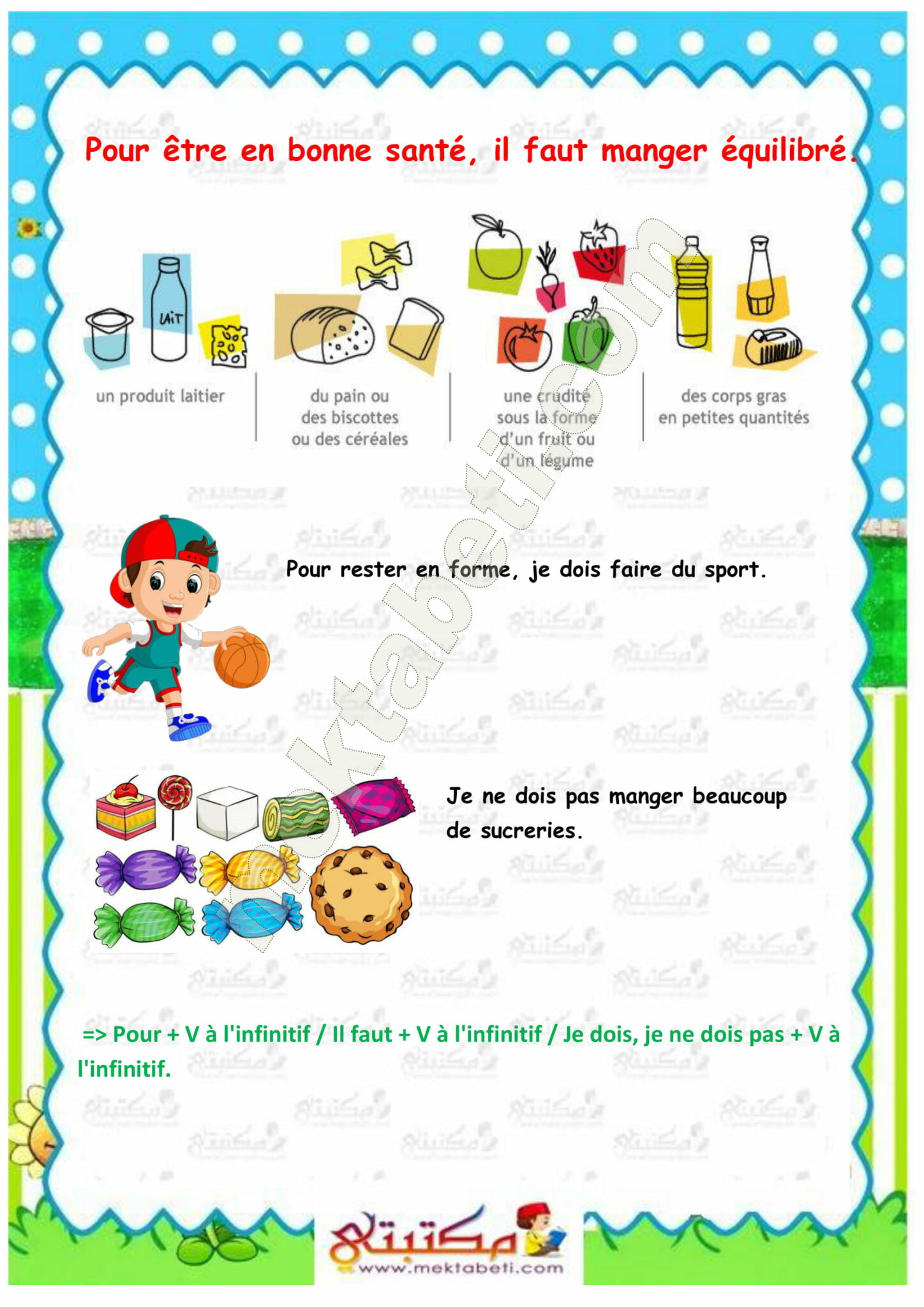 5ème année Module 4: Découvrons les secrets d'une bonne santé - مكتبتي ...