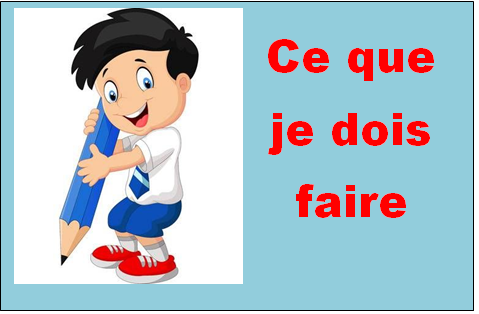 Ce que je dois faire - مكتبتي المنصة التعليمية