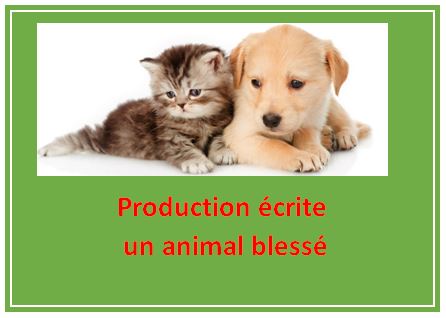 production écrite un animal blessé - مكتبتي المنصة التعليمية