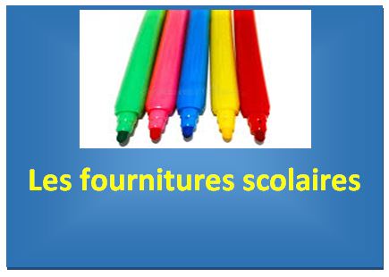 Les fournitures scolaires - مكتبتي المنصة التعليمية