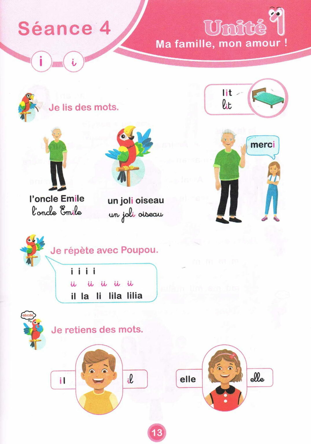 Livre j'apprends le français lecture 3ème année - مكتبتي المنصة التعليمية